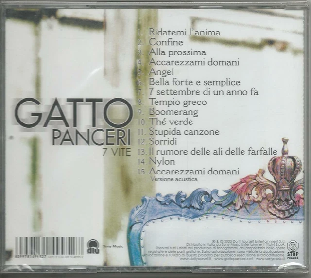 GATTO PANCERI - 7 Vite - CD 2003 Nuovo Sigillato EUR 21,90 - PicClick IT
