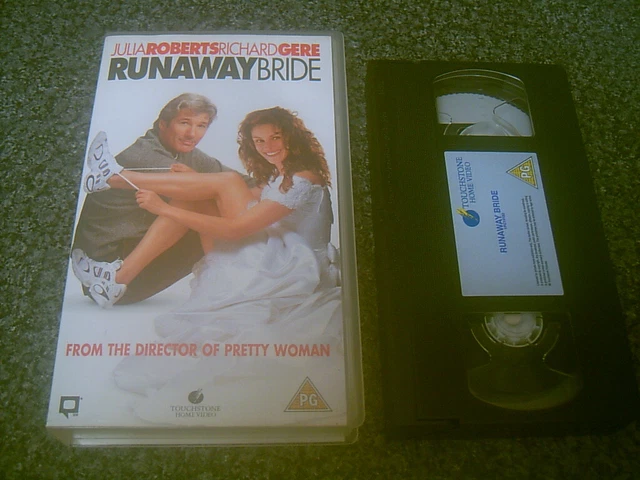 RUNAWAY BRIDE MOVIE-VHS TAPE-JULIA ROBERTS,RICHARD GERE-1st bid wins £0 ...