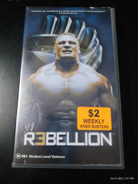 WWF WWE REBELLION 2002 VHS/Video Tape Rated M15+ Very Good Condition £ ...