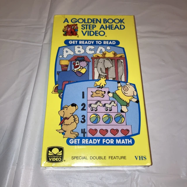 GOLDEN BOOK STEP Ahead: Get Ready To Read / Get Ready For Math (VHS ...