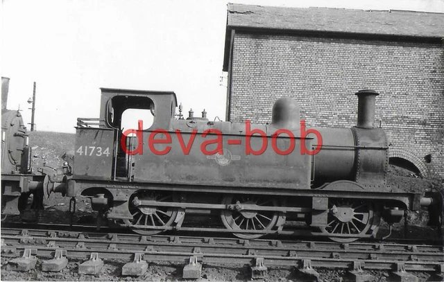 RAILWAY PHOTO LMS 1F 41734 Canklow Shed Midland Johnson 0-6-0T Loco . £ ...