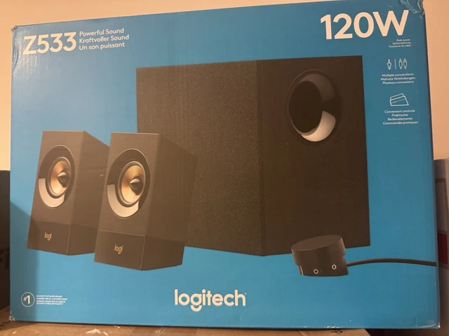 LOGITECH Z533 MULTIMEDIA speaker system black £99.52 - PicClick UK