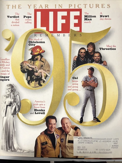 LIFE MAGAZINE THE Year in Pictures '95 Life Remembers January 1996 U7 £ ...