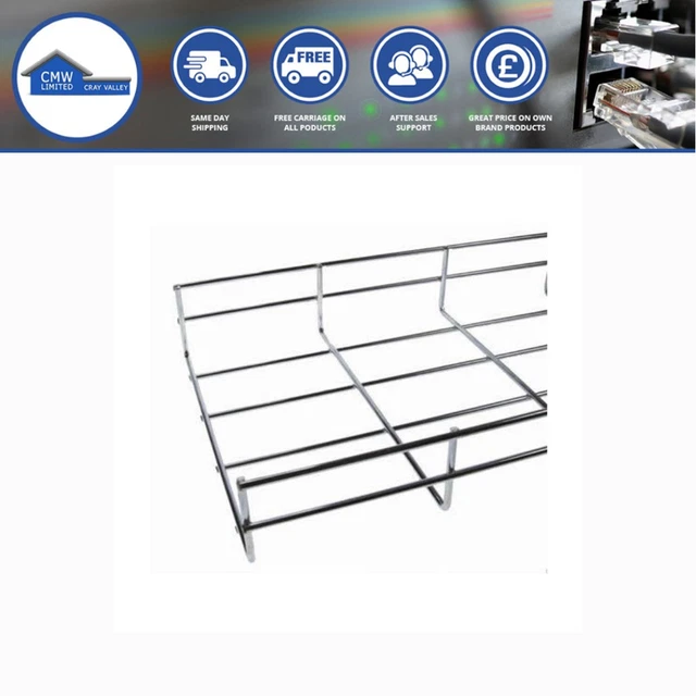 MARCO UNDER DESK Cable Basket Tray Steel Wire Cable Tray 150mm BZP ...