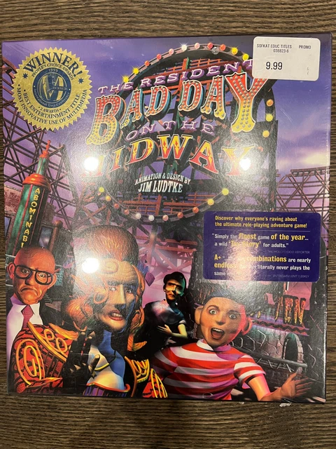 IBM PC CD ROM GAME - iNSCAPE BAD DAY on the MIDAY Sealed Big Box UPC ...