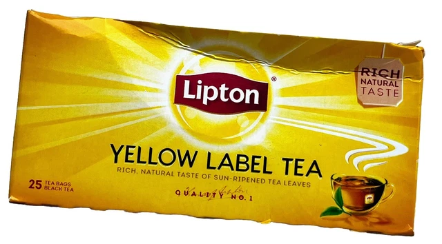 LIPTON YELLOW LABEL Tea Bags (Pack of 4 x 50g) 100 Bags £7.81 - PicClick UK