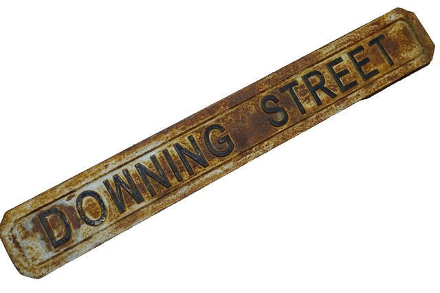 VERY HEAVY OLD Cast Iron Downing Street Sign - Rare - L@@K £399.00 ...