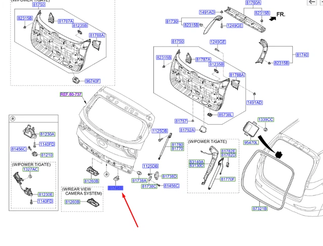 KIA SPORTAGE QL MK4 Tailgate Drain Hole Plug 817463V000 NEW GENUINE £13 ...