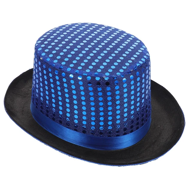 ROUND TOP HAT Wide Brim Hats for Women Cosplay Magician Accessories £12 ...