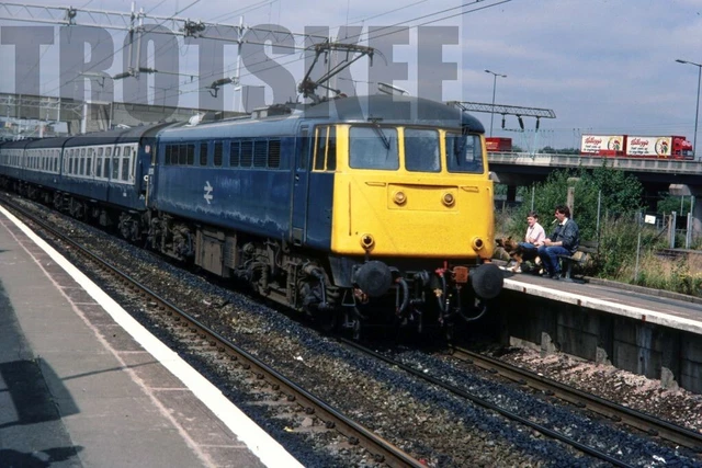 35MM SLIDE BR British Railways Electric Loco Class 85 85010 Bescot 1988 ...