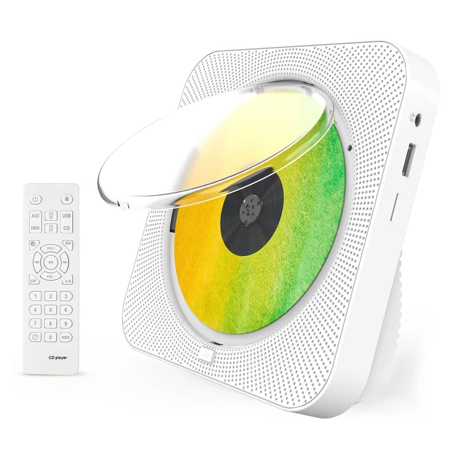 PORTABLE CD PLAYER with Bluetooth Desktop CD Player for Home with ...