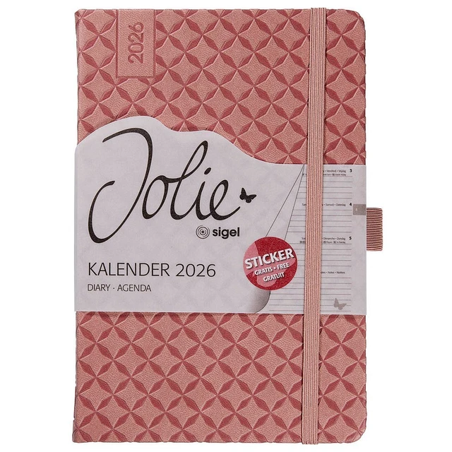 SIGEL BUCHKALENDER JOLIE 2026 altrosa, 1 St. EUR 12,96 - PicClick DE