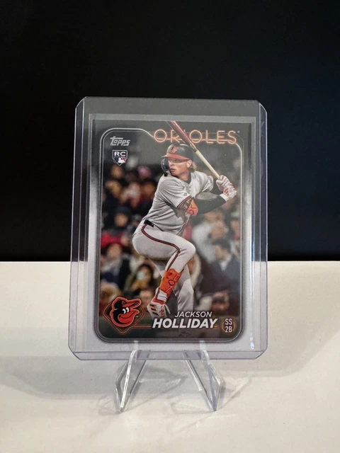 CARTA ROOKIE 2024 Topps Series 2 Jackson Holliday RC SP stampa breve ...