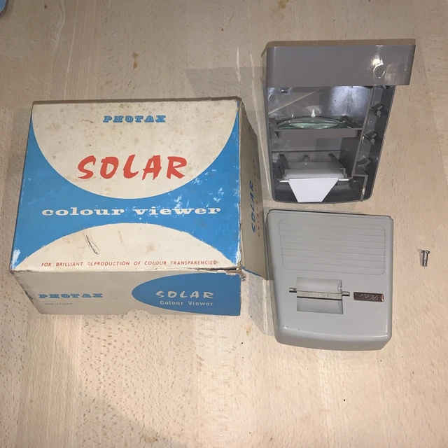 VINTAGE PHOTAX SOLAR Colour Viewer, Boxed, Rare, Retro, Transparencies ...