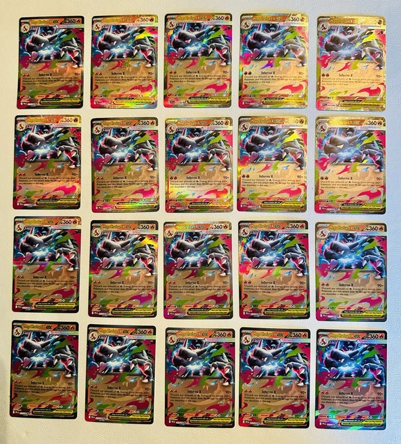 POKÉMON PHANTASMAL FLAMES Lot of 20 Mega Charizard X 013/094 PACK FRESH ...