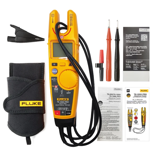 FLUKE T6-1000 PRO Electrical Tester Fieldsense 1000V AC/DC True RMS ...