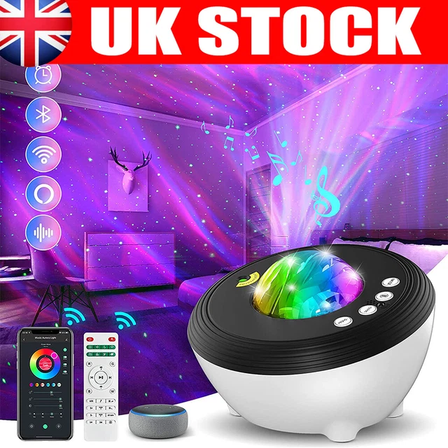 GALAXY STAR PROJECTOR Light LED Starry Sky Night Lamp Remote USB Ocean Wave Gift £28.89 ...