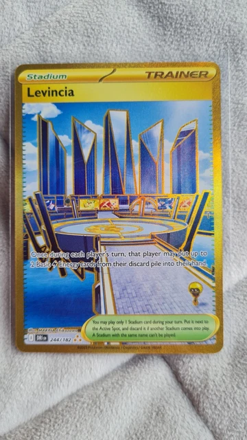 POKÉMON TCG LEVINCIA 244/182 Destined Rivals Gold Hyper Rare £21.52 ...