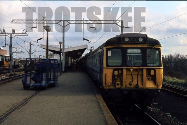 35MM SLIDE BR British Rail Electric EMU Class 312 312784 Colchester ...