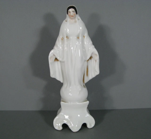 STATUETTE ANCIENNE SAINTE Vierge En Porcelaine De Paris / Statue Vierge ...