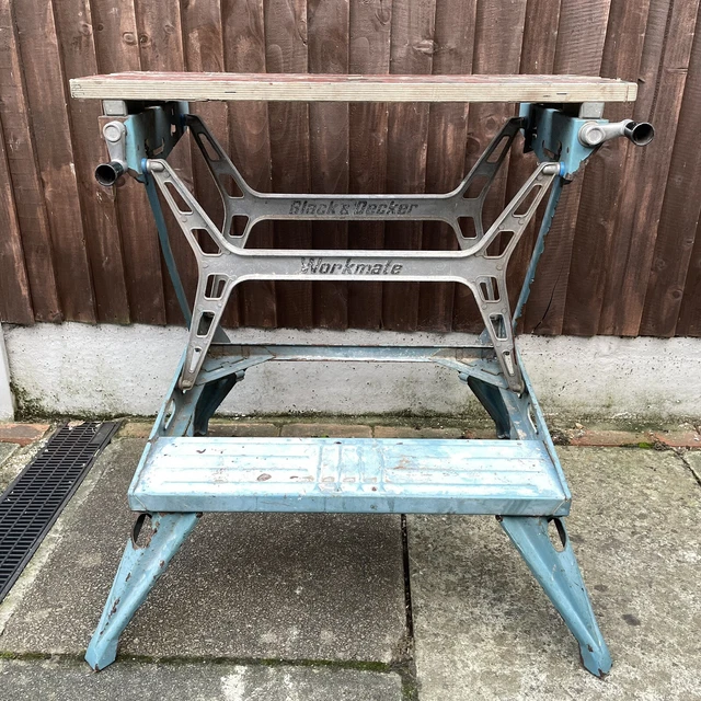 #1770 VINTAGE BLACK & Decker Workmate WM625 Aluminium Frame Dual Height ...