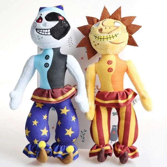 FNAF SUNDROP MOONDROP Clown Figure Cartoon Plush Toy sun moon Doll Kids ...