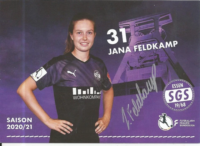 JANA FELDKAMP / SGS Essen Frauen / 2020-2021 / Autogrammkarte EUR 1,00 ...
