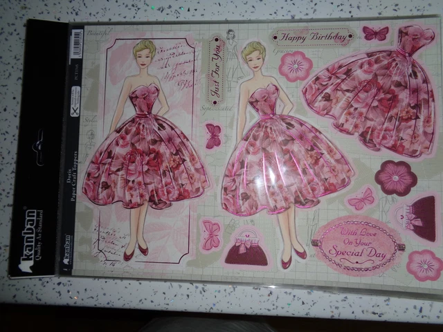 KANBAN DORIS PAPERCRAFT Toppers 3 Pks Same Subject Cardmaking Crafts ...