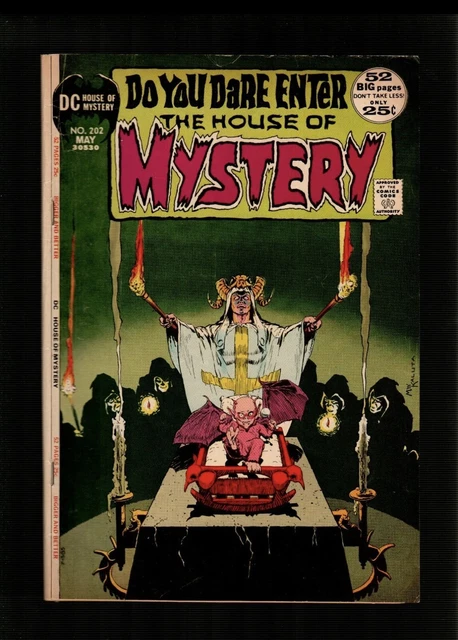 THE HOUSE OF MYSTERY #202 DC Comics 1972 Michael W. Kaluta Cover Art £7 ...