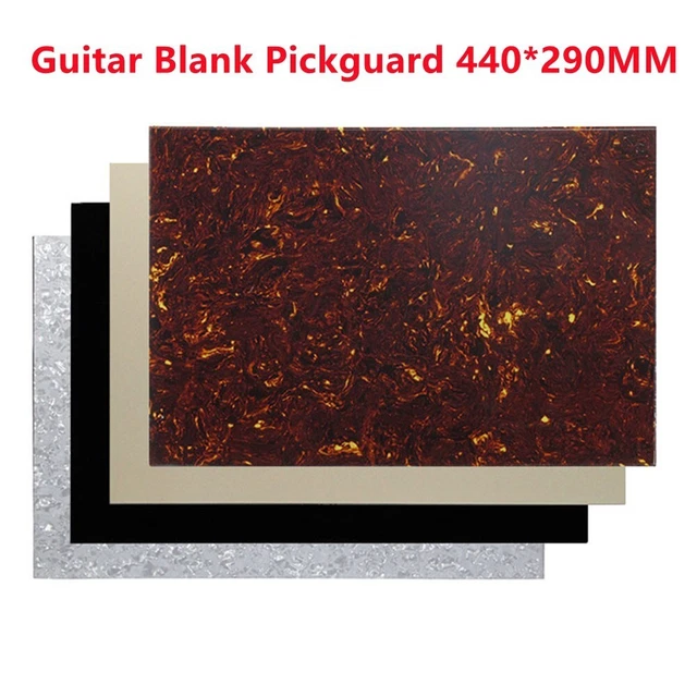 BLACK AND WHITE Shell Electric Guitar Scratchplate Material 44cm x 29cm ...