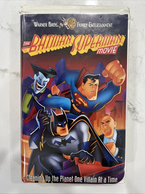 THE BATMAN SUPERMAN Movie VHS, 1998 Clamshell Warner Bros. £4.75 - PicClick UK