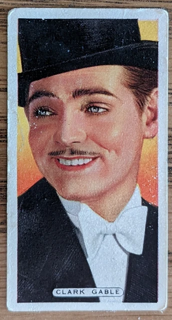 1935 ARDATH CIGARETTE Card Film Stage and Radio Stars - #17 Clark Gable ...