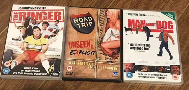 3 DVD BUNDLE Man About Dog, Road Trip, The Ringer Johnny Knoxville 2000 ...