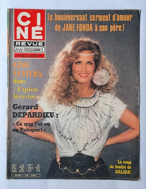 CINE REVUE N°1 01/01/82 DALIDA Rock HUDSON Gérard LENORMAN David SOUL Jane FONDA EUR 10,00 ...