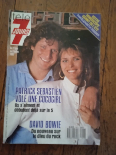 MAGAZINE TÉLÉ 7 jours de 1987 - Patrick Sébastien, Fanfan, David Bowie ...