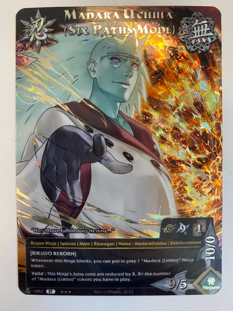 CARTE NARUTO COLLECTIBLE Card Game CCG madara uchiha (six paths mode) N ...