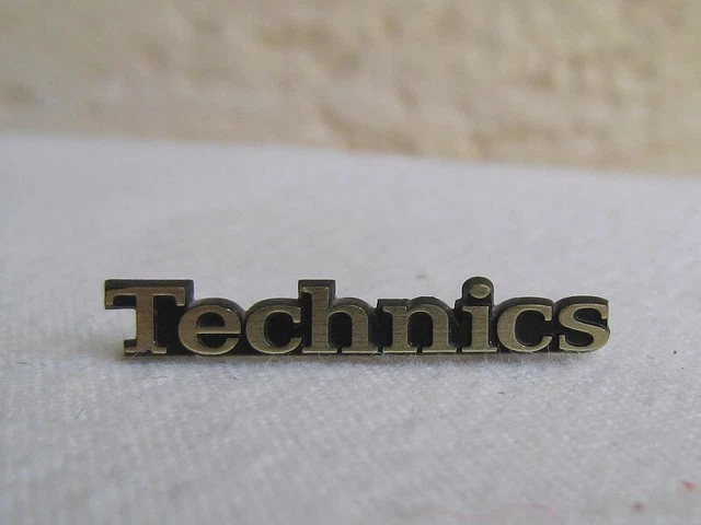 ORIGINAL TECHNICS LOGO Emblem für Hifi Geräte in gold - Vintage! EUR 15 ...
