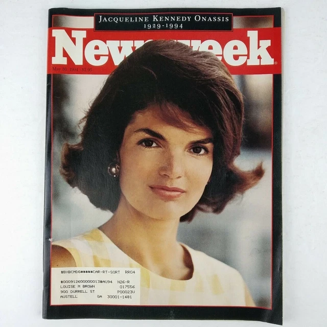 NEWSWEEK MAGAZINE MAY 30 1994 JACQUELINE KENNEDY ONASSIS 1929-1994 £4. ...