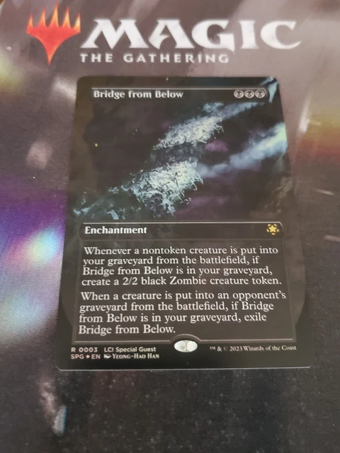 MTG. BRIDGE FROM Below. Foil Borderless. Lost Caverns of Ixalan. Pack ...