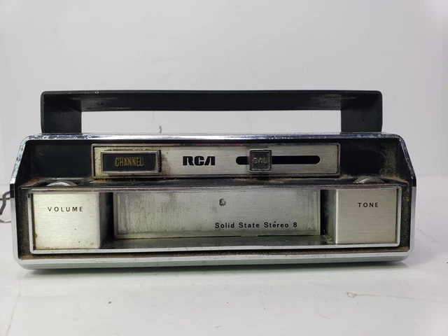 VINTAGE RCA CAR 8 Track Stereo Tape Player Model 12R300 For Parts Only ...