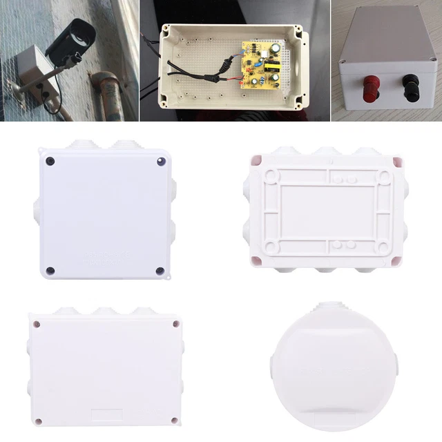 PLASTIC IP65 JUNCTION Box Power Case Electric Control Boxes Indoor Wire ...