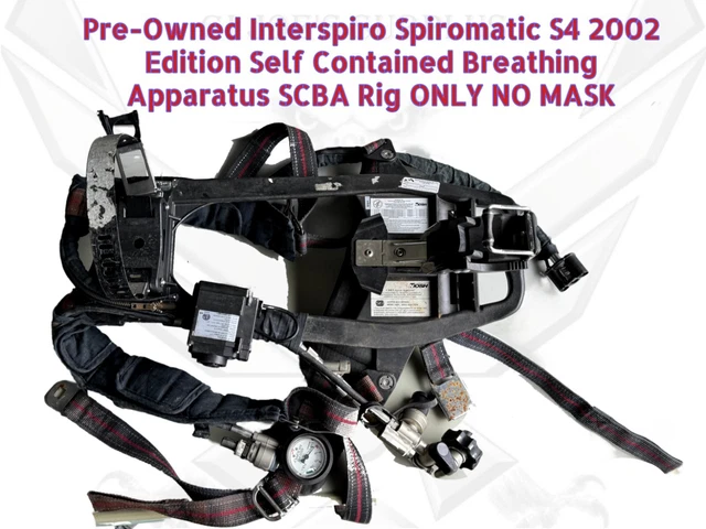 INTERSPIRO SPIROMATIC S4 Series 2002 SCBA Rig Regulator Connections NO ...