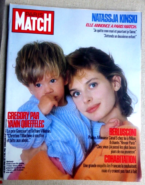 MAGAZINE PARIS MATCH Kinsky/Gregory/Villemin/Berlusconi/Van Dongen 1985 ...