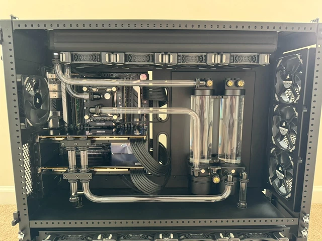 CUSTOM WORKSTATION, CASE Labs SMA8 Rev A, Xeon W2155, 2xNVIDIA Titan V ...