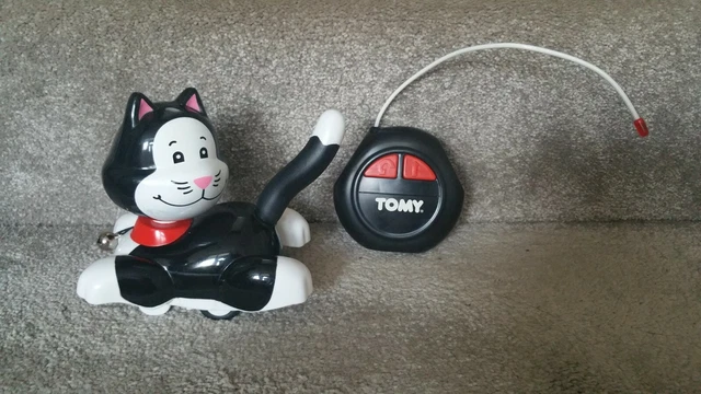 VINTAGE TOMY DIZZY Kitty Classic Toy Remote Control Cat Kitten 1994 ...
