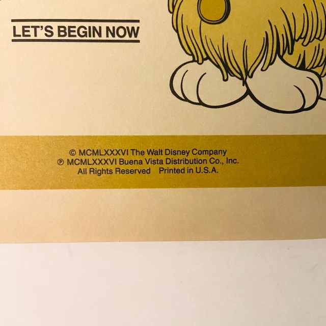 VINTAGE 1986 DISNEYS Fluppy Dogs The Happiest Fluppy Read Along Book ...