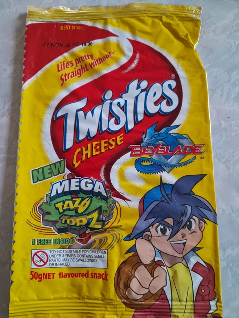 VINTAGE EMPTY CHIP Packet - BEYBLADE - Twisties CHEESE $8.00 - PicClick AU
