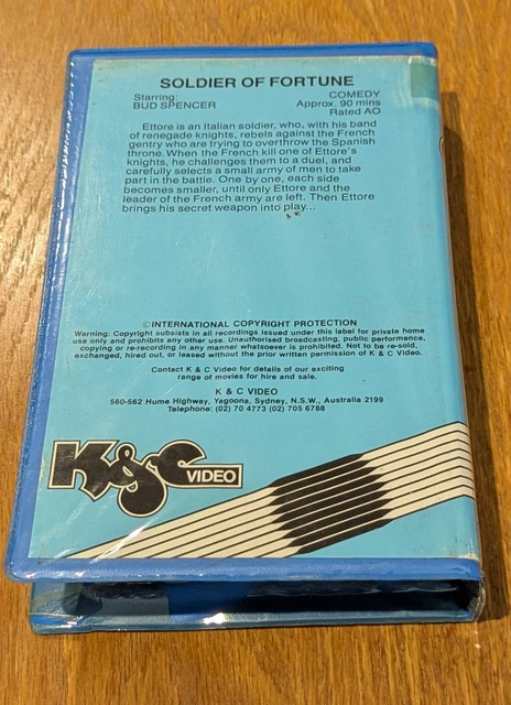 SOLDIER OF FORTUNE VHS K&C Rare 1976 Ex Rental Aus Rare £73.51 ...
