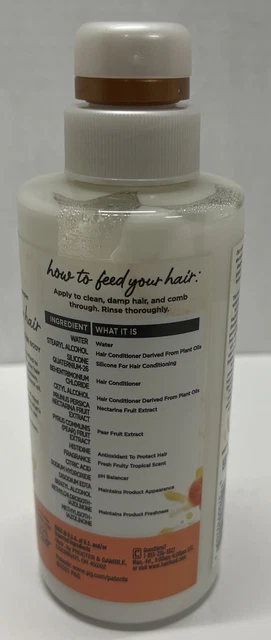 HAIR FOOD ~WHITE Nectarine & Pear ~Color Protect Conditioner ~ 10.1 Fl ...