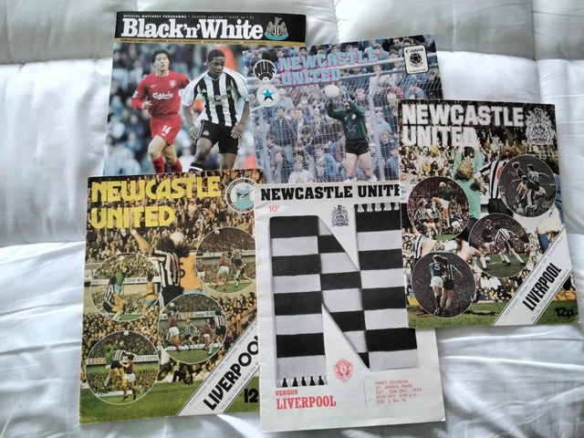 5 NEWCASTLE UNITED (home) v Liverpool (away) football programmes £5.00 ...